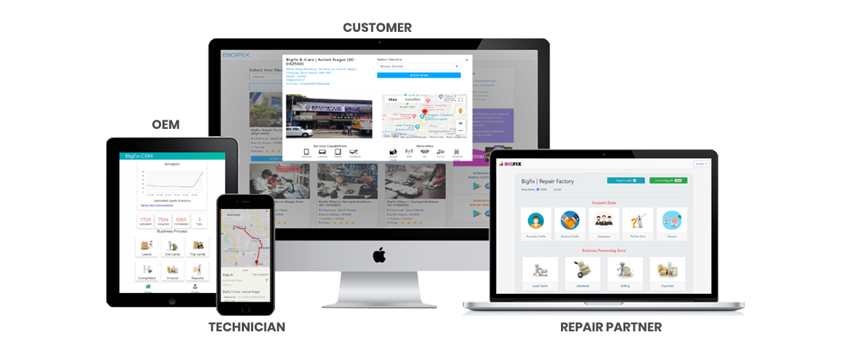 Repair Center Management Software | Bigfix Servicer